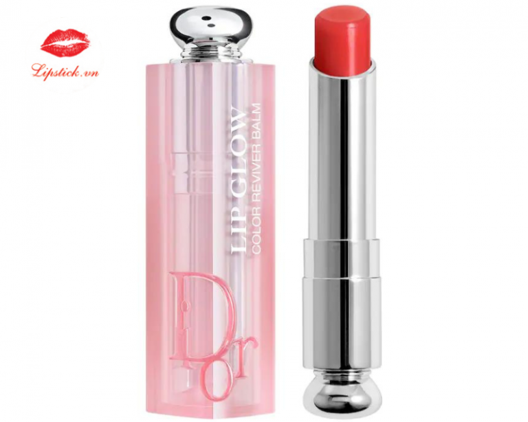 Son dưỡng Dior 033 Coral Pink Addict Lip Glow Mới Nhất | Son Dior