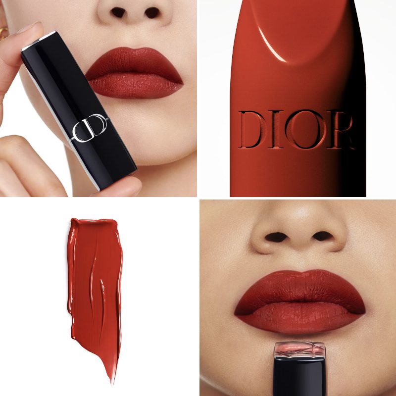 Review Son Dior 849 Rouge Cinema Đỏ Gạch Rouge Dior Satin 2024